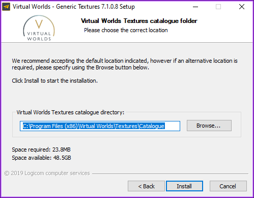 How to download and install catalogues – Virtual Worlds