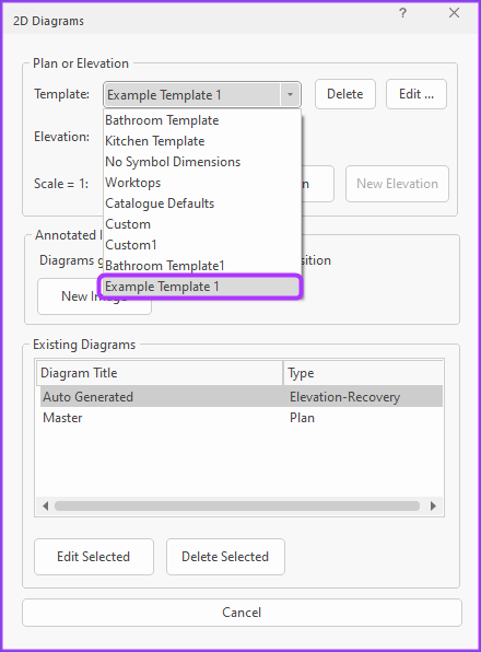 Creating custom templates for 2D Diagrams – Virtual Worlds
